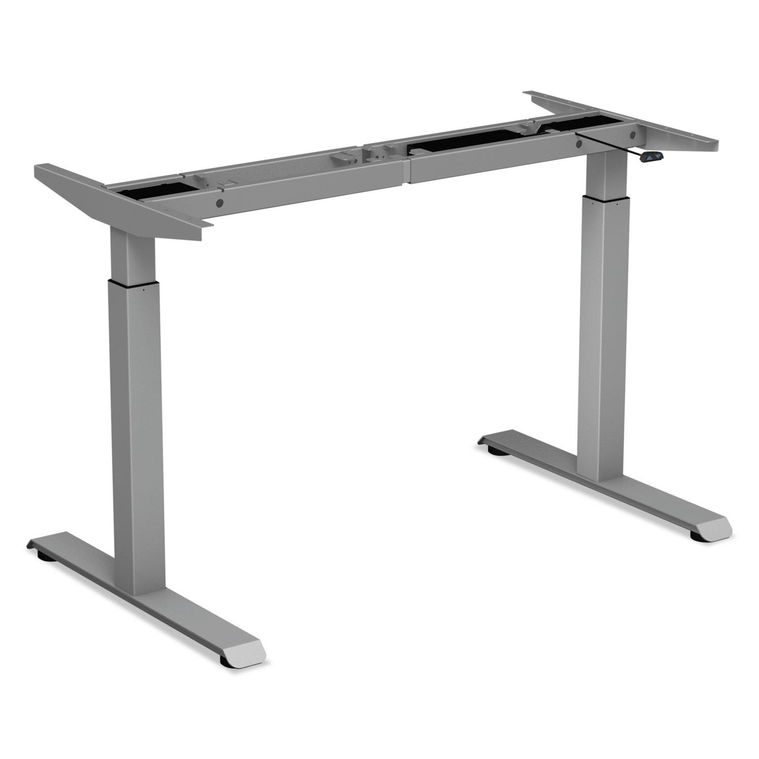 2-Stage Electric Adjustable Table Base, 27.5" to 47.2" High, Gray ...
