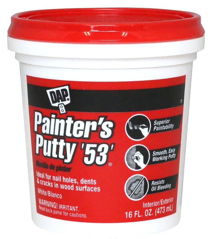 DAP 12242 Painter's Putty, Paste, Musty, White, 1 pt Tub | Plastic ...