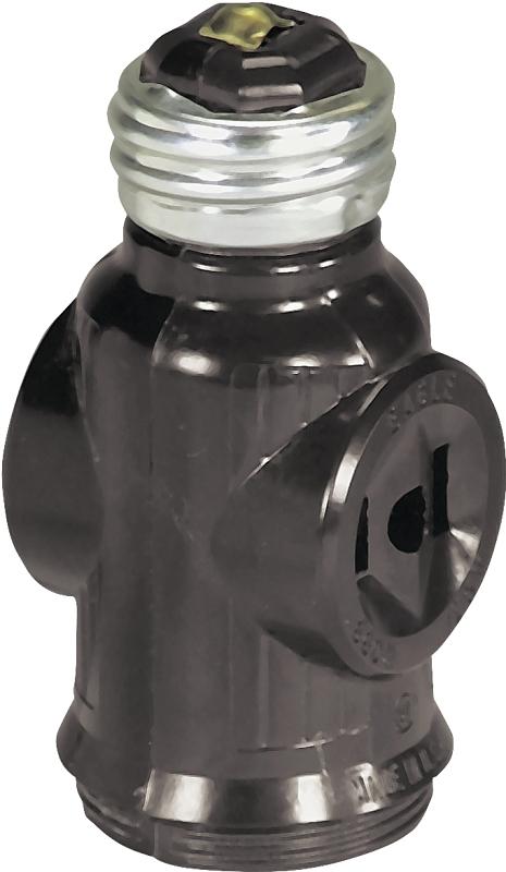 Eaton Wiring Devices 715B-BOX Lamp Holder Adapter, 660 W, 2-Outlet ...