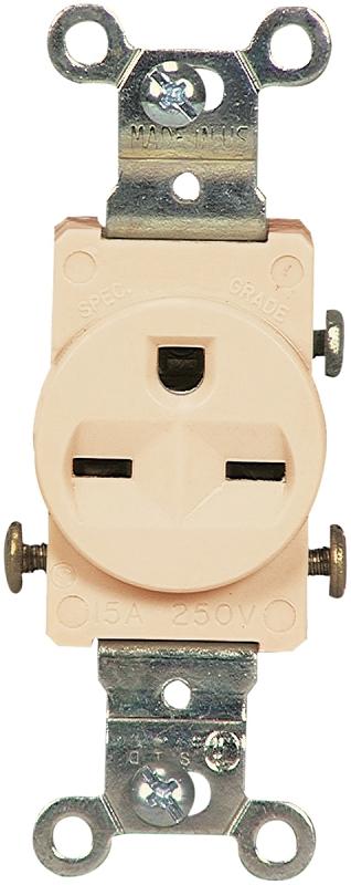 Eaton Wiring Devices 816V-BOX Single Receptacle, 2 -Pole, 250 V, 15 A ...