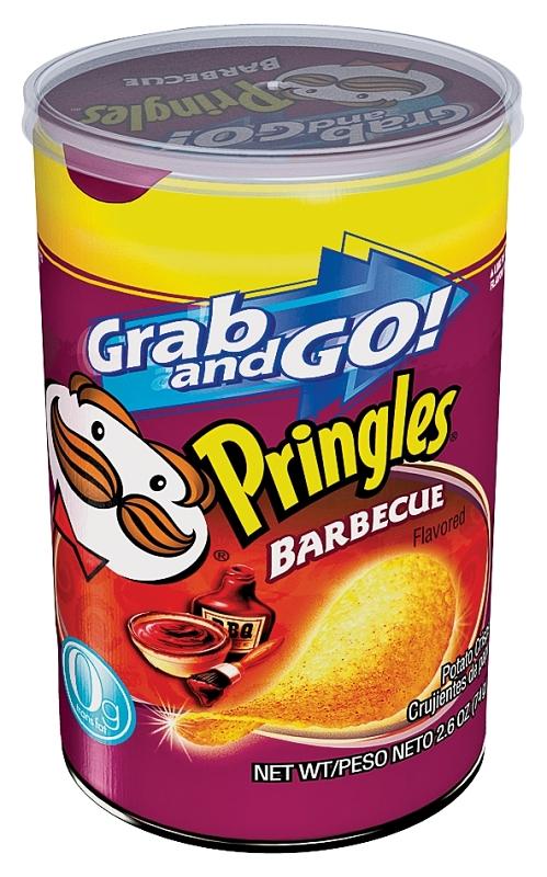Pringles KEE18365 Potato Chips, Barbecue Flavor, 2.5 oz Can | Plastic ...