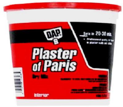 DAP 10308 Plaster of Paris, Powder, White, 4 lb Package, Tub | Plastic ...
