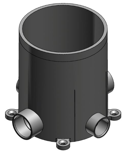 Carlon E971FB-CAR Floor Box, 5.4 in D, Non-Metallic Box, Gray | Plastic ...