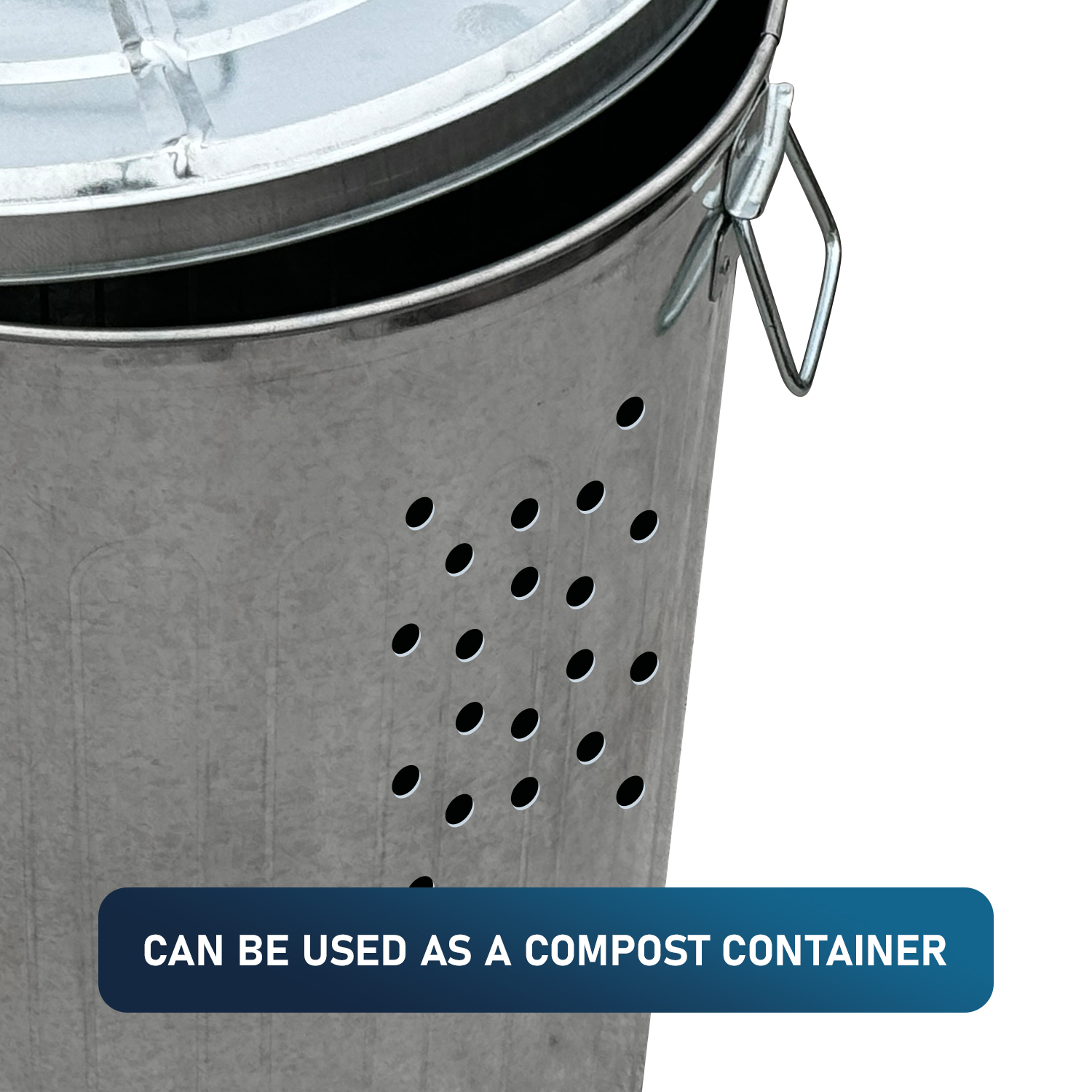 20-Gallon Galvanized Steel Round Trash Can | Plastic Express Inc.